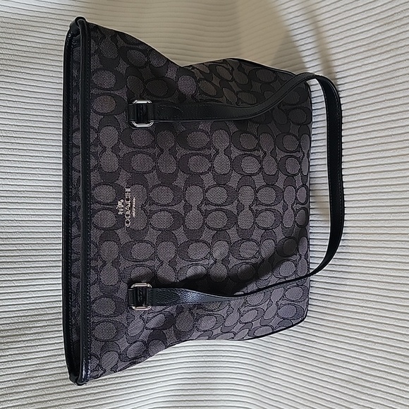 Coach | Bags | Coach Signature Zip Top Tote In Canvas | Poshmark